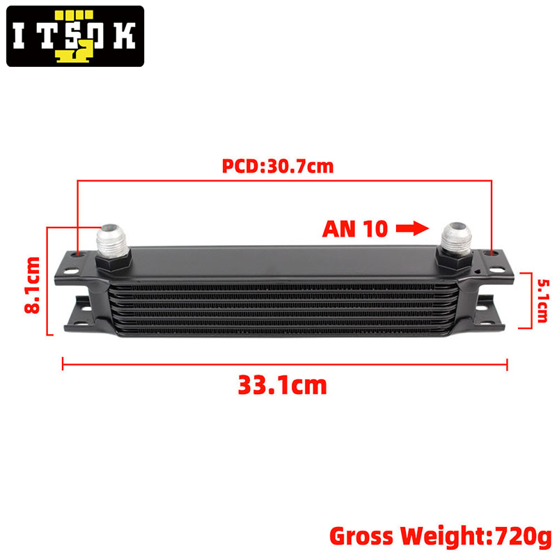 Itsok Engine Transmission Oil Cooler Kit Set An10 1 Set 7 10