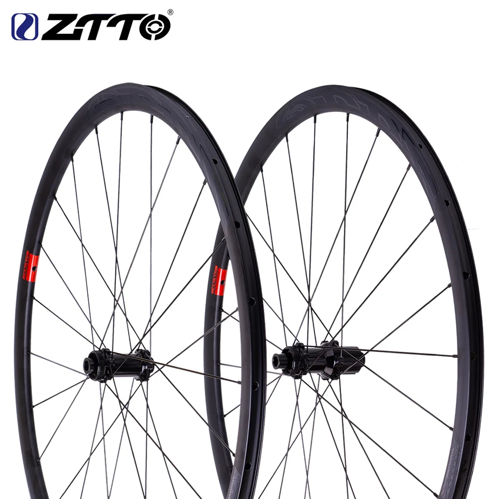 ZTTO Road Bike Tubeless Wheelset 30mm Aluminum alloy Aero Wide Rim Disc ...