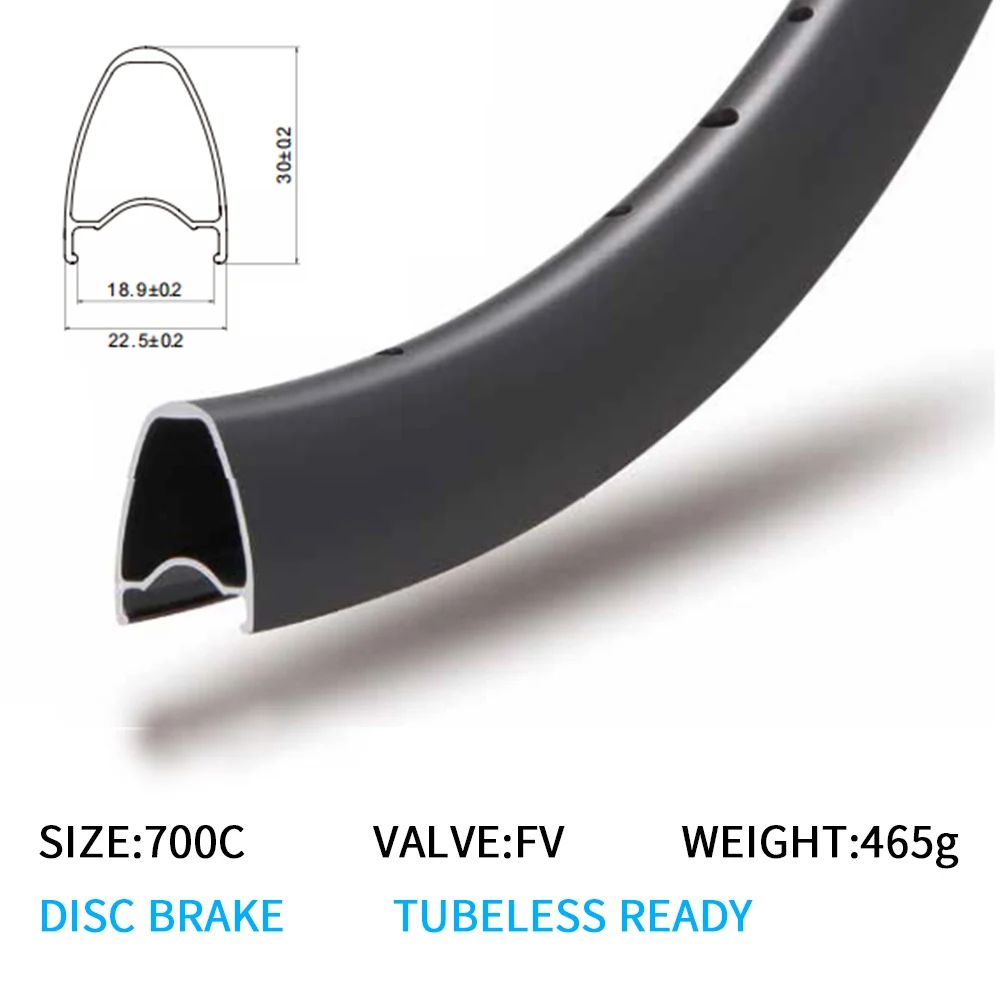 ZTTO Road Bike Tubeless Wheelset 30mm Aluminum alloy Aero Wide Rim Disc ...