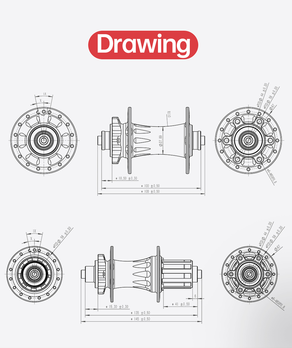 ARC MT007F/R MTB Hub NBK 4 Sealed Bearing Hub 28 / 32 / 36 Holes ...
