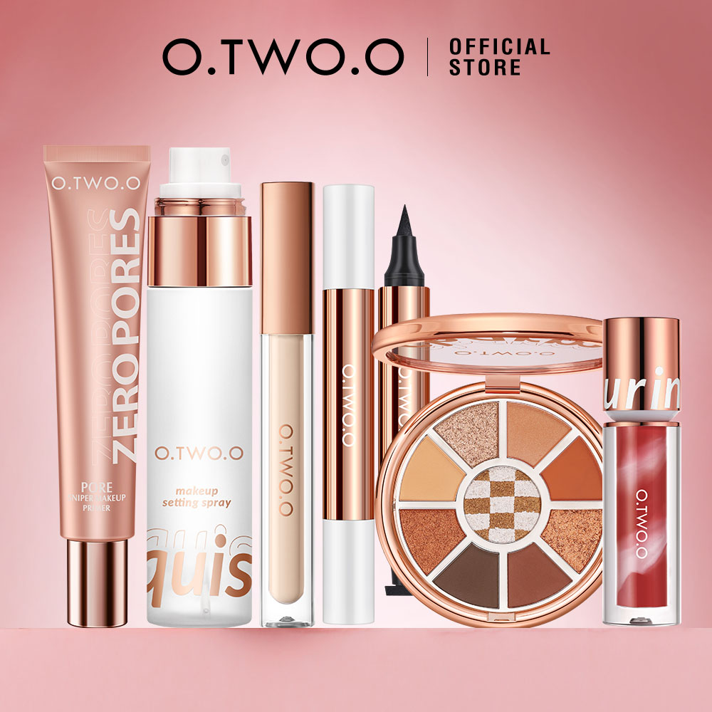 O.TWO.O Makeup Set Face Primer+Makeup Setting Spray+Concealer+ Eyeliner+ Eyeshadow+ Lip Tint ...