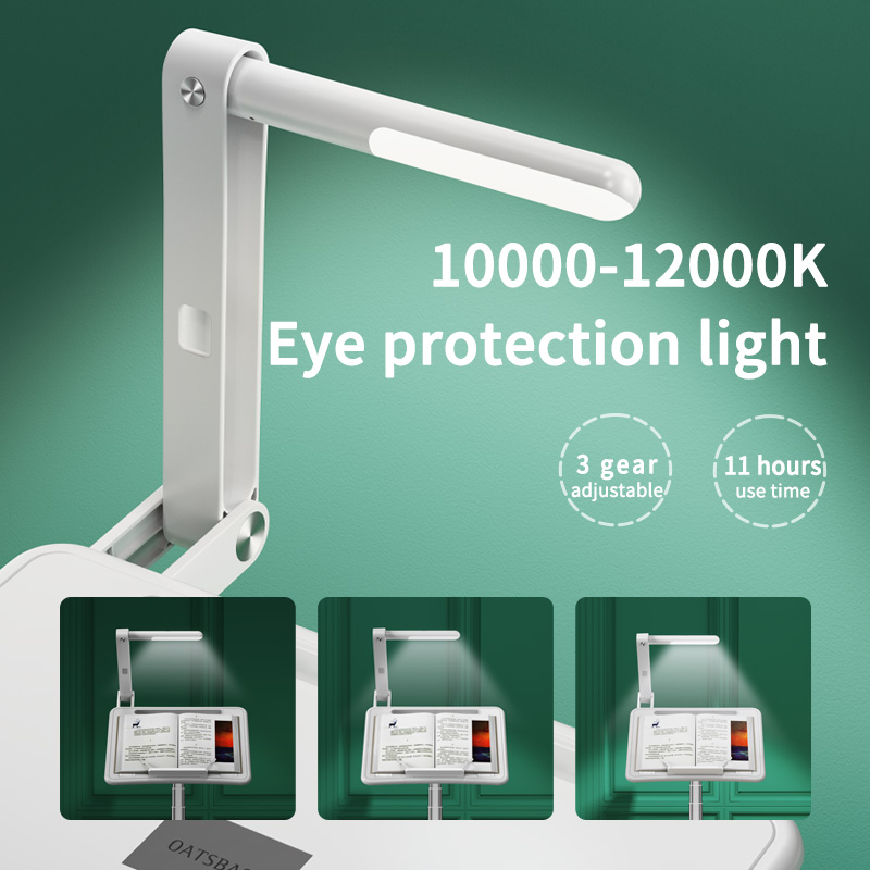 OATSBASF Retractable Computer Stand Reading Table With Led Light Laptop ...