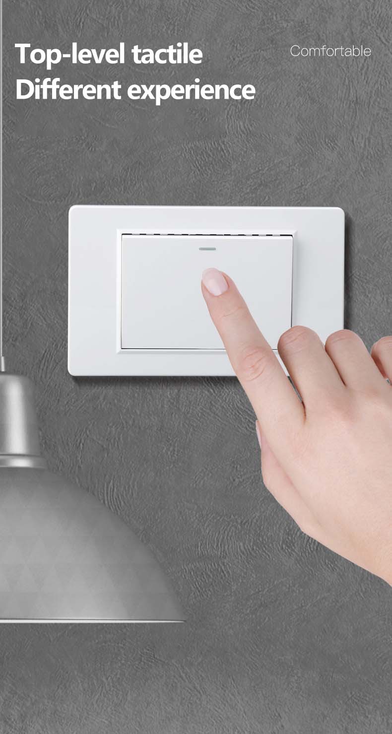 【Spot goods】FRM Wall Switch Light Modern Wall Socket White PC Flame ...