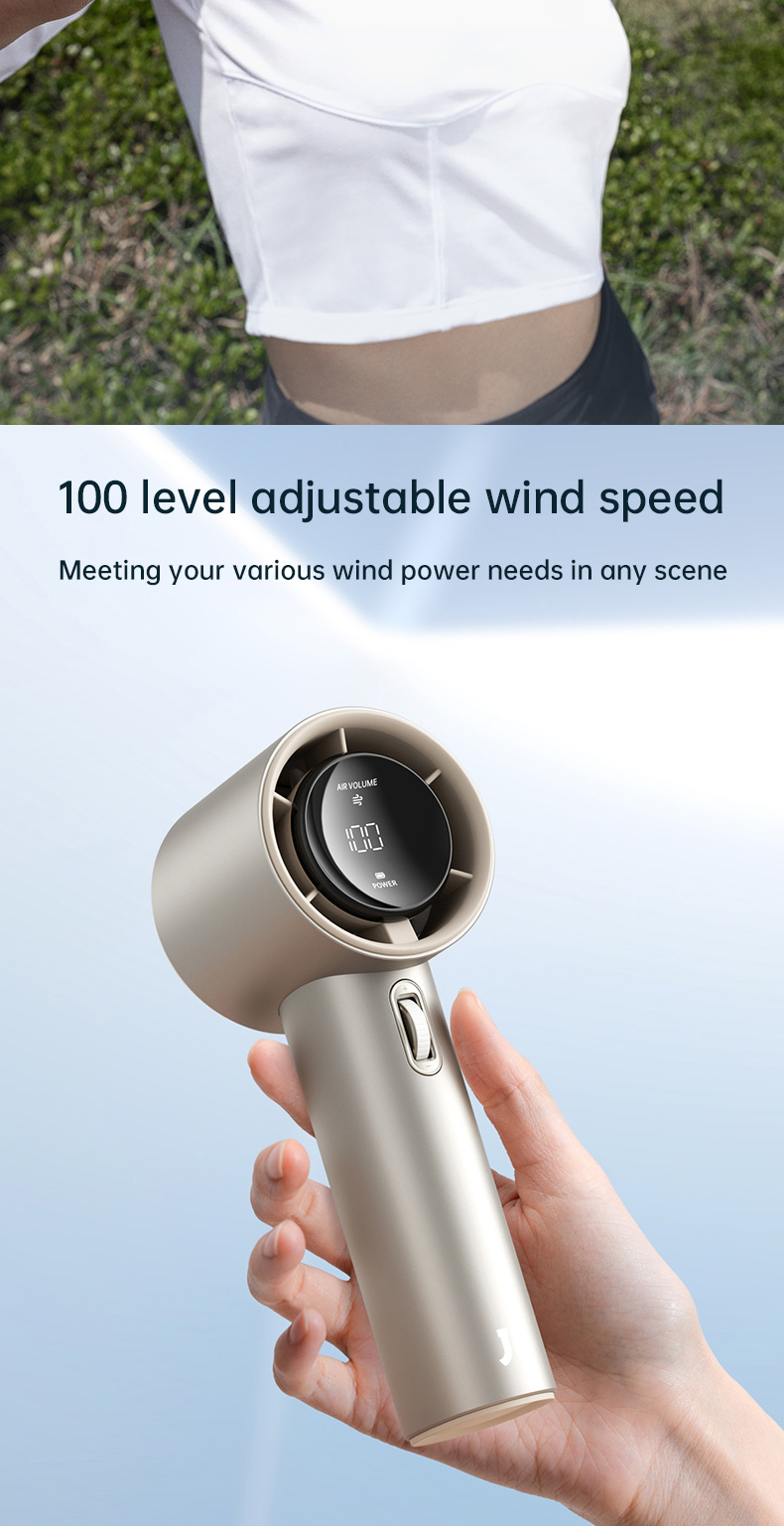 JISULIFE Handheld Fan Pro1/Pro1S Mini Fan Rechargeable Jet Fan Strong ...