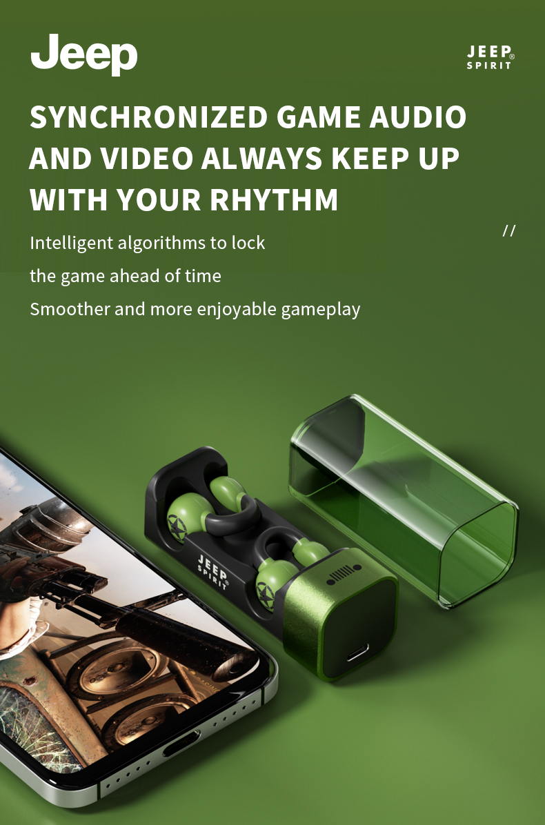 [Local delivery] Jeep EC002 Wireless Earbuds HiFi Sound Bone Conduction ...
