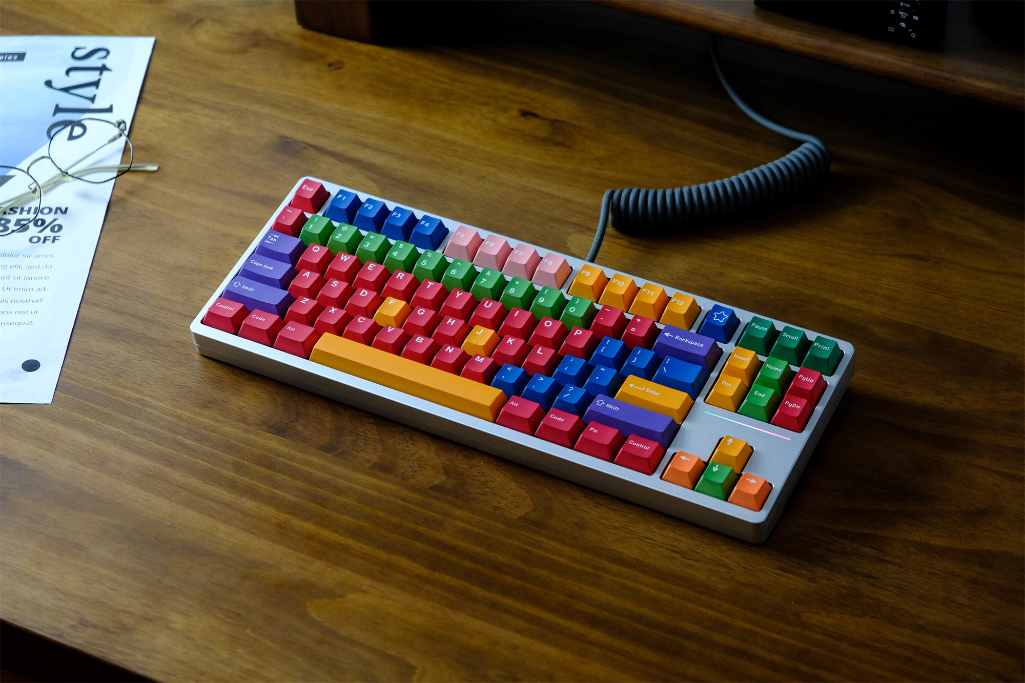 GMK Handarbeit keycaps, 129 Keys keycaps Cherry Profile DYE-SUB ...