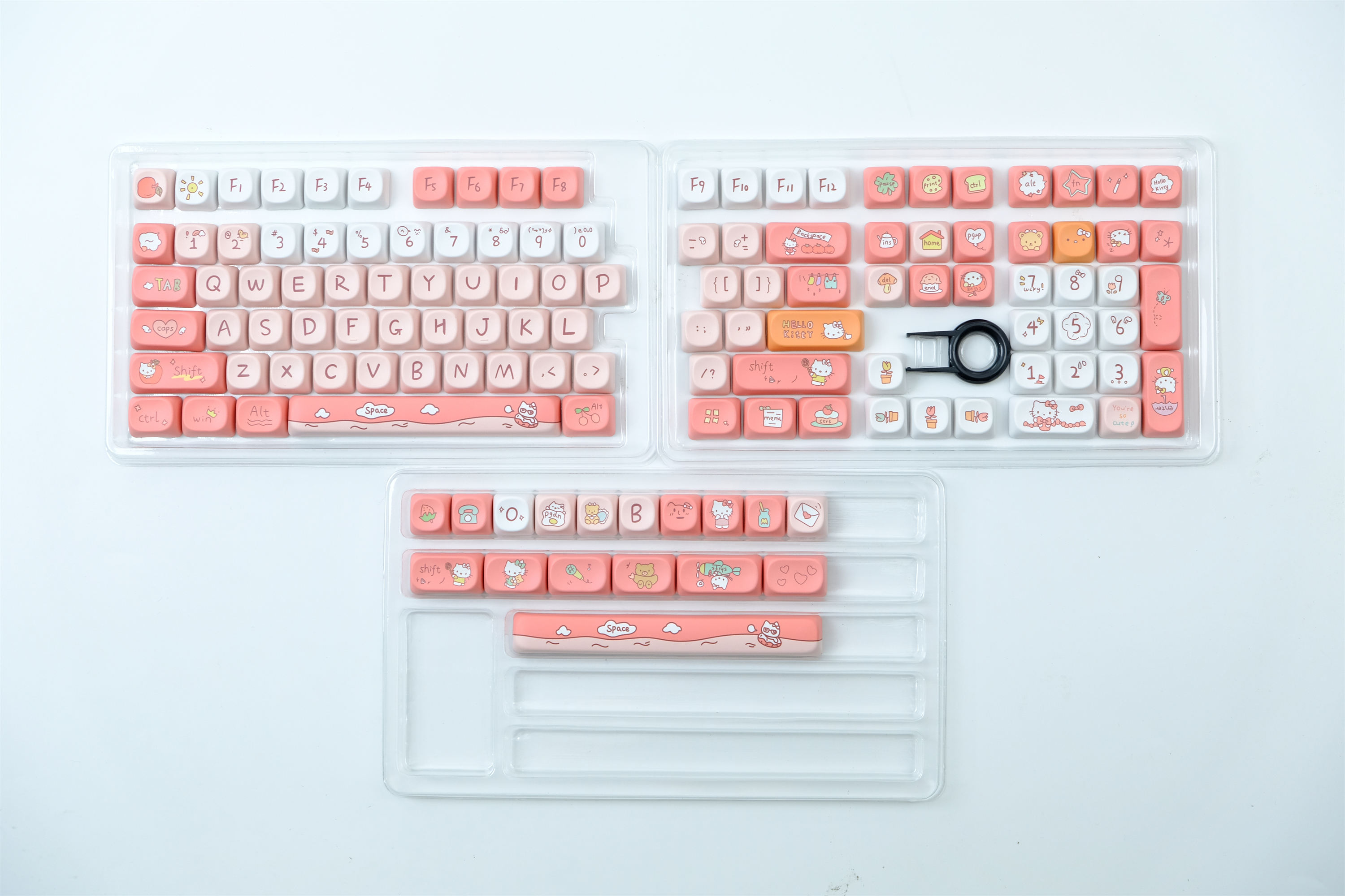 GMK Kitt cat keycaps, 126 Keys keycaps MOA Profile DYE-SUB Personalized ...