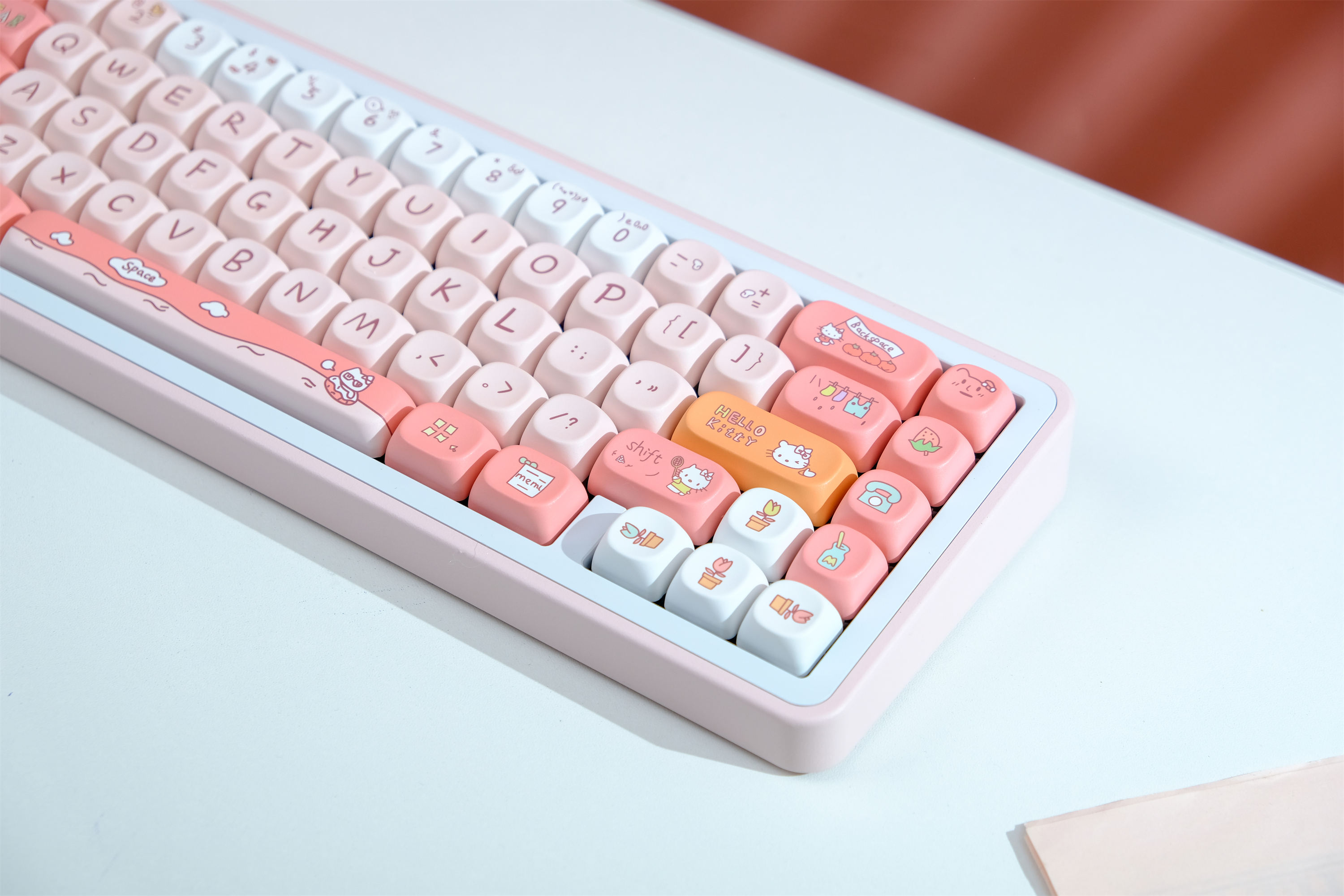 GMK Kitt cat keycaps, 126 Keys keycaps MOA Profile DYE-SUB Personalized ...