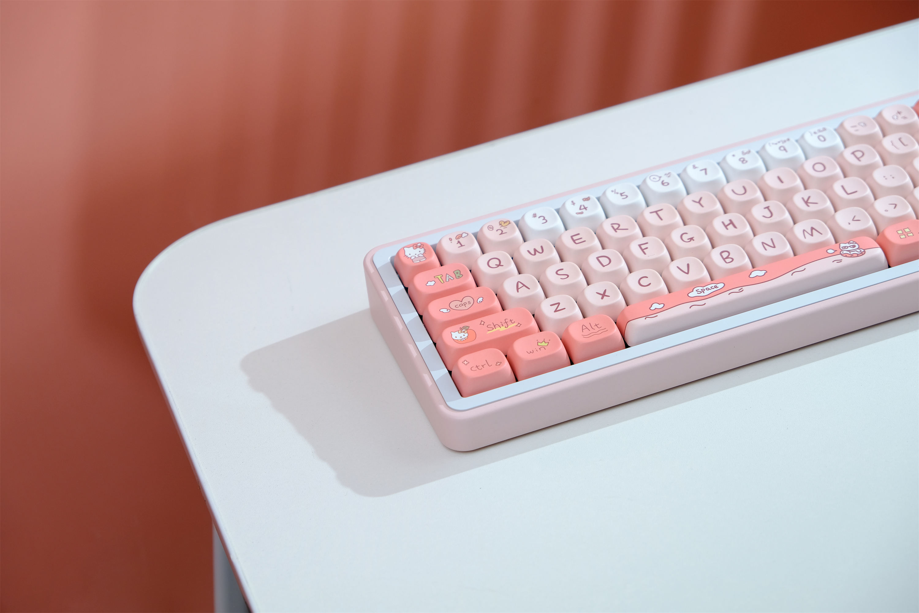 GMK Kitt cat keycaps, 126 Keys keycaps MOA Profile DYE-SUB Personalized ...