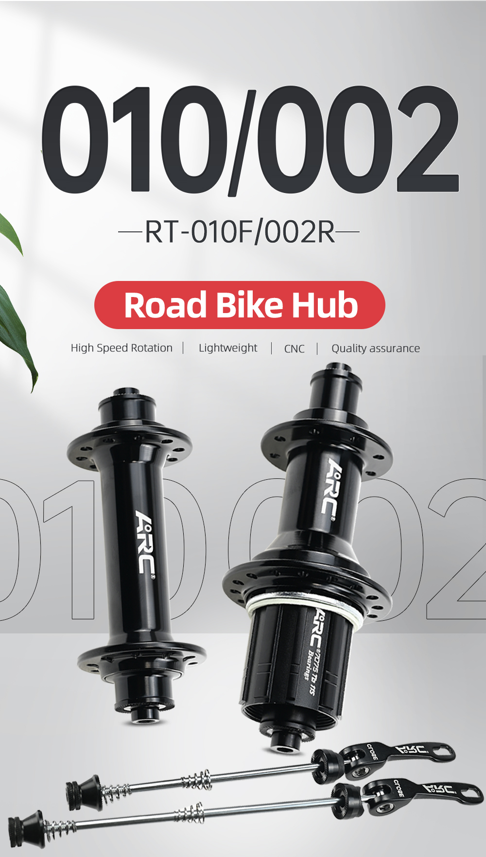 ARC Road Bike Hub 20/24 Holes 280g Aluminum Alloy 4 Sealed Bearing Hub ...