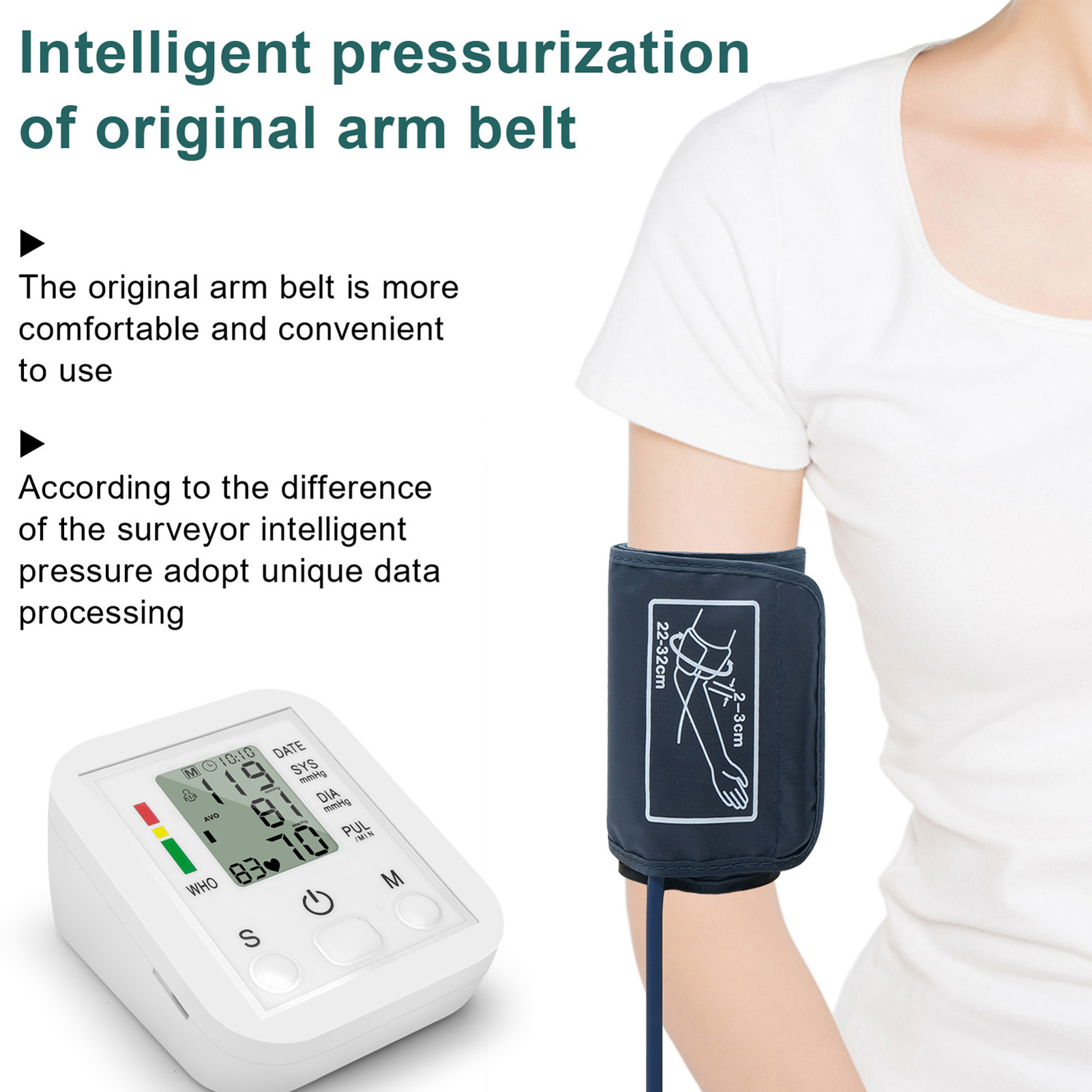 Original Electronic Blood Pressure Monitor Arm type, Arm style blood ...