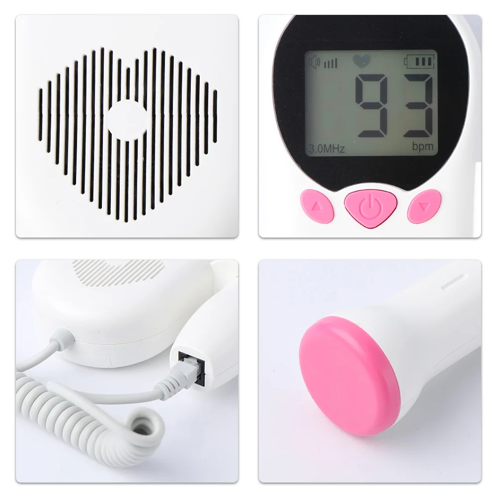 Doppler Fetal Heart Rate Monitor for baby Heartbeat monitor no ...