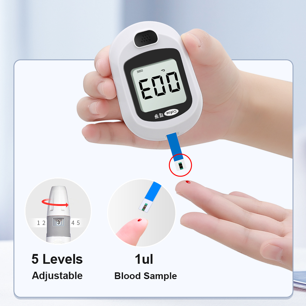Cofoe Blood Sugar Test Kit Glucometer Complet Set with Strips Blood ...