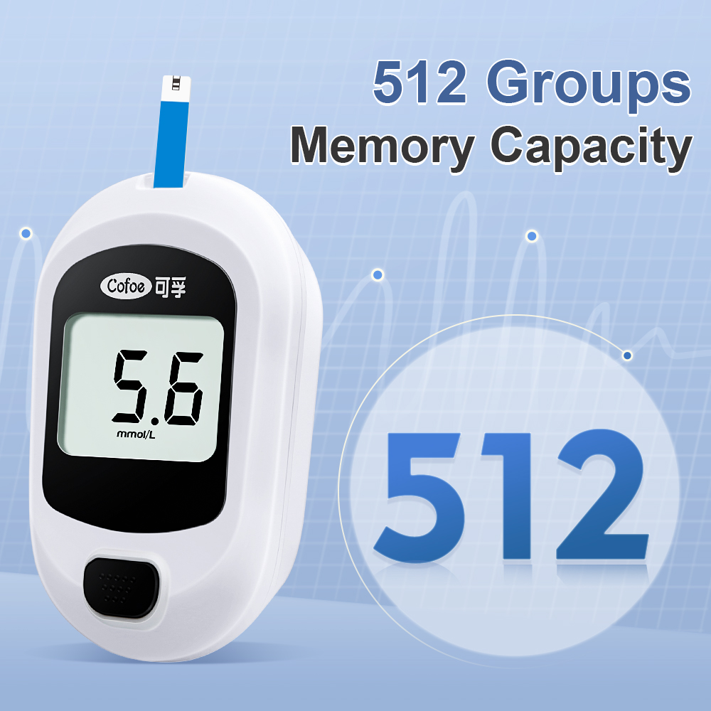 Cofoe Blood Sugar Test Kit Glucometer Complet Set with Strips Blood ...