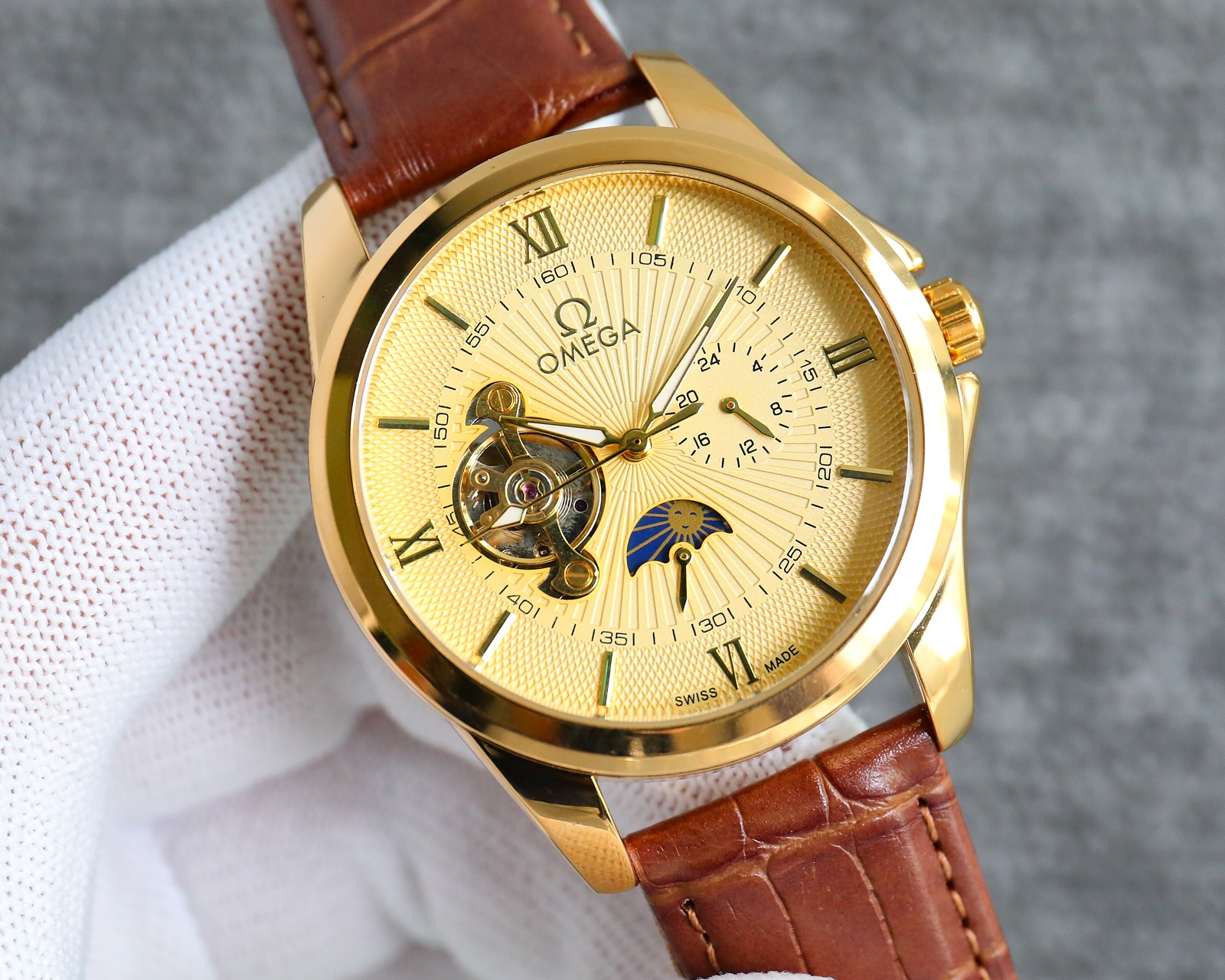 【2024 Swiss New Style】Sun Moon Star Series Men's Watch Fashion Business ...