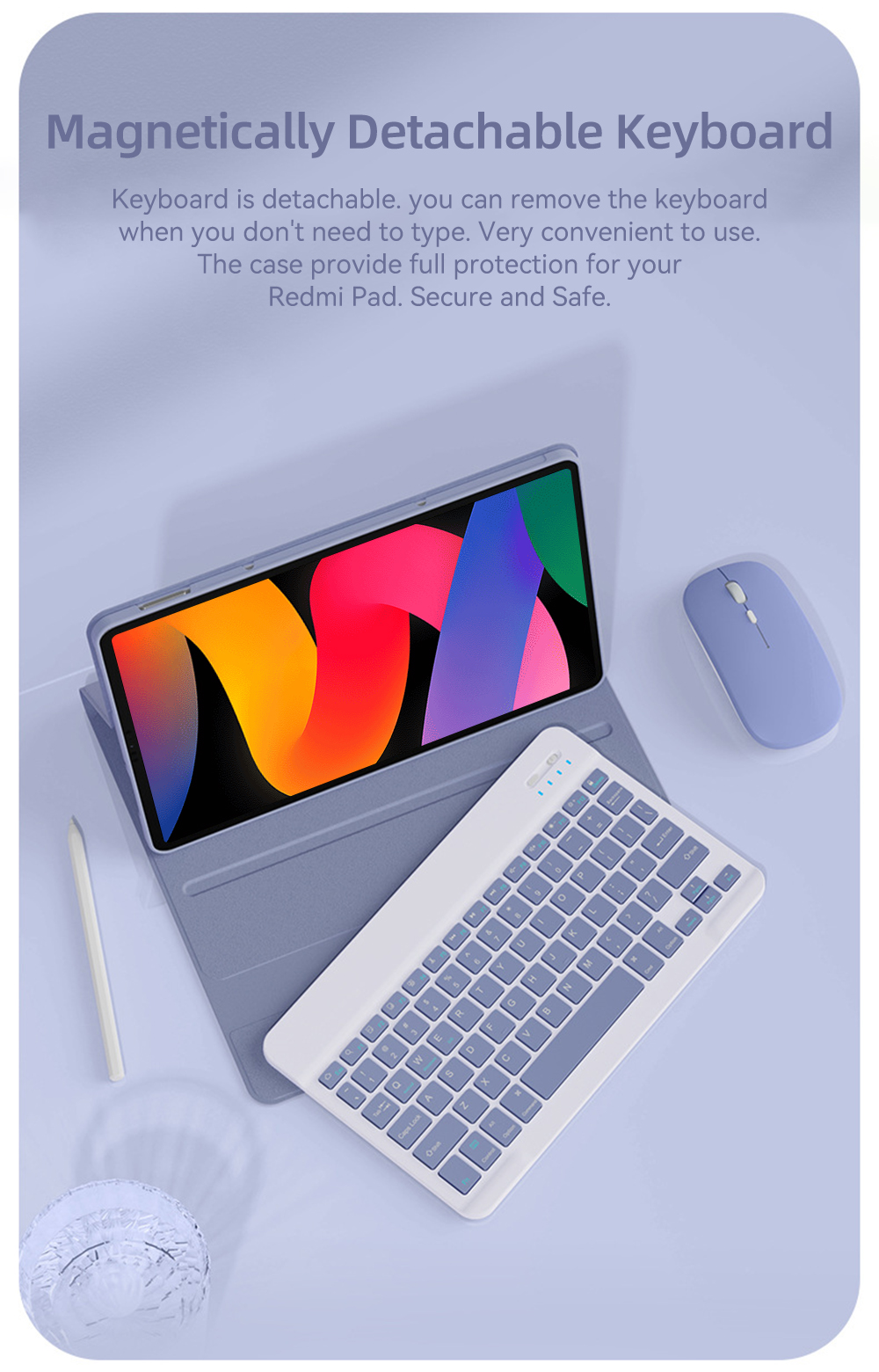 Magnetic Keyboard Case for Xiaomi Redmi Pad 10.61 in Pad SE 11in Pad ...