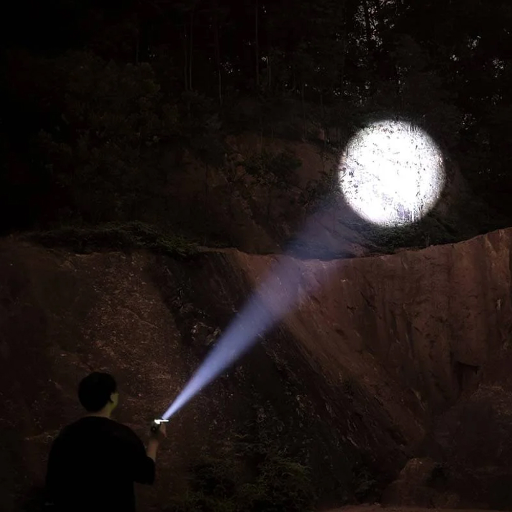 Alonefire X24 Zoom White Beam Light Long Distance Mini Flashlight Type ...