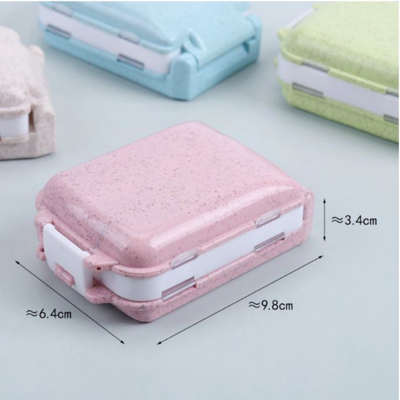 8 Divider Clamshell Design Medicine Tablet Pill Storage Organizer Heavy ...