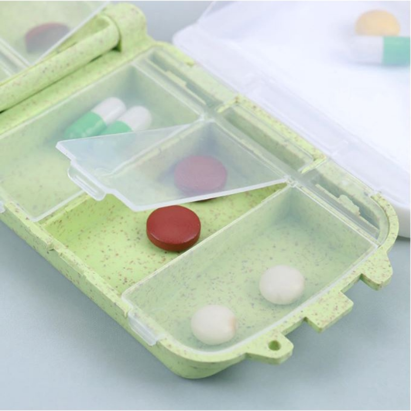 8 Divider Clamshell Design Medicine Tablet Pill Storage Organizer Heavy ...