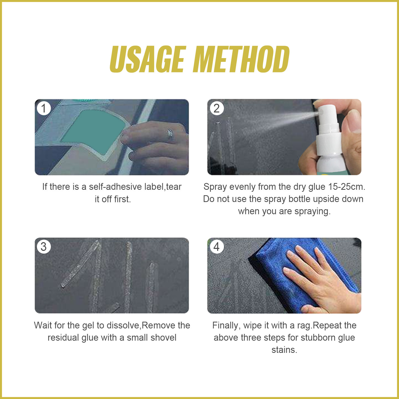 Sticky Residue Remover Quick And Easy Safe Sticker Remover Sticky ...