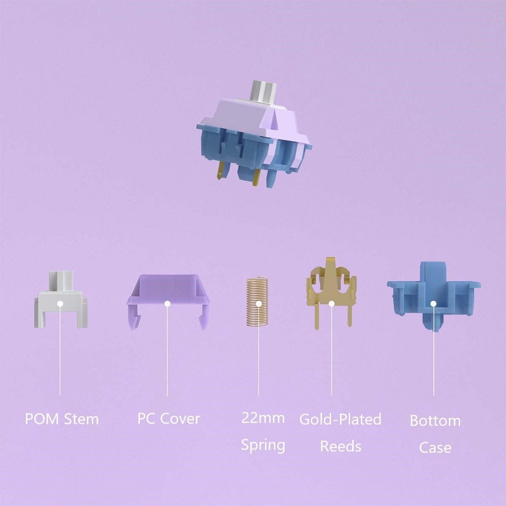 【In Stock】 KTT Blueberry Linear Switch V2 New Upgraded Version Rgb 5 ...