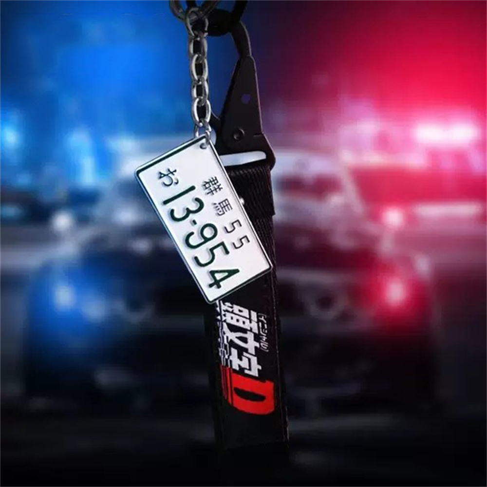 Initial D JDM Car keychain Drift Car Styling Hand Wrist Lanyard Key ...