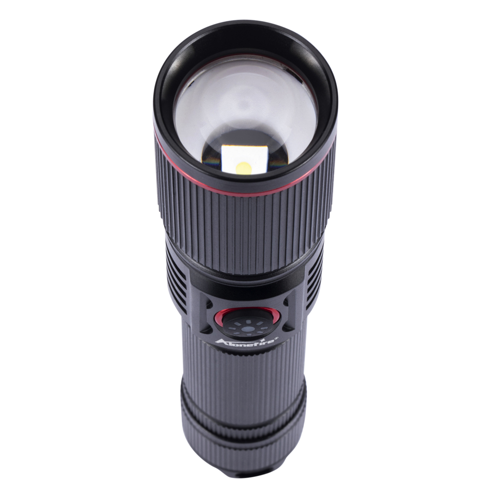 Alonefire SV96 20W Zoom Round Beam Light LED High Power Flashlight USB ...