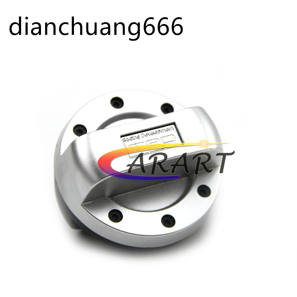TRD Silver/Black Decorate Car Fuel Tank Cap Gas Oil Cap Cover Fit for ...