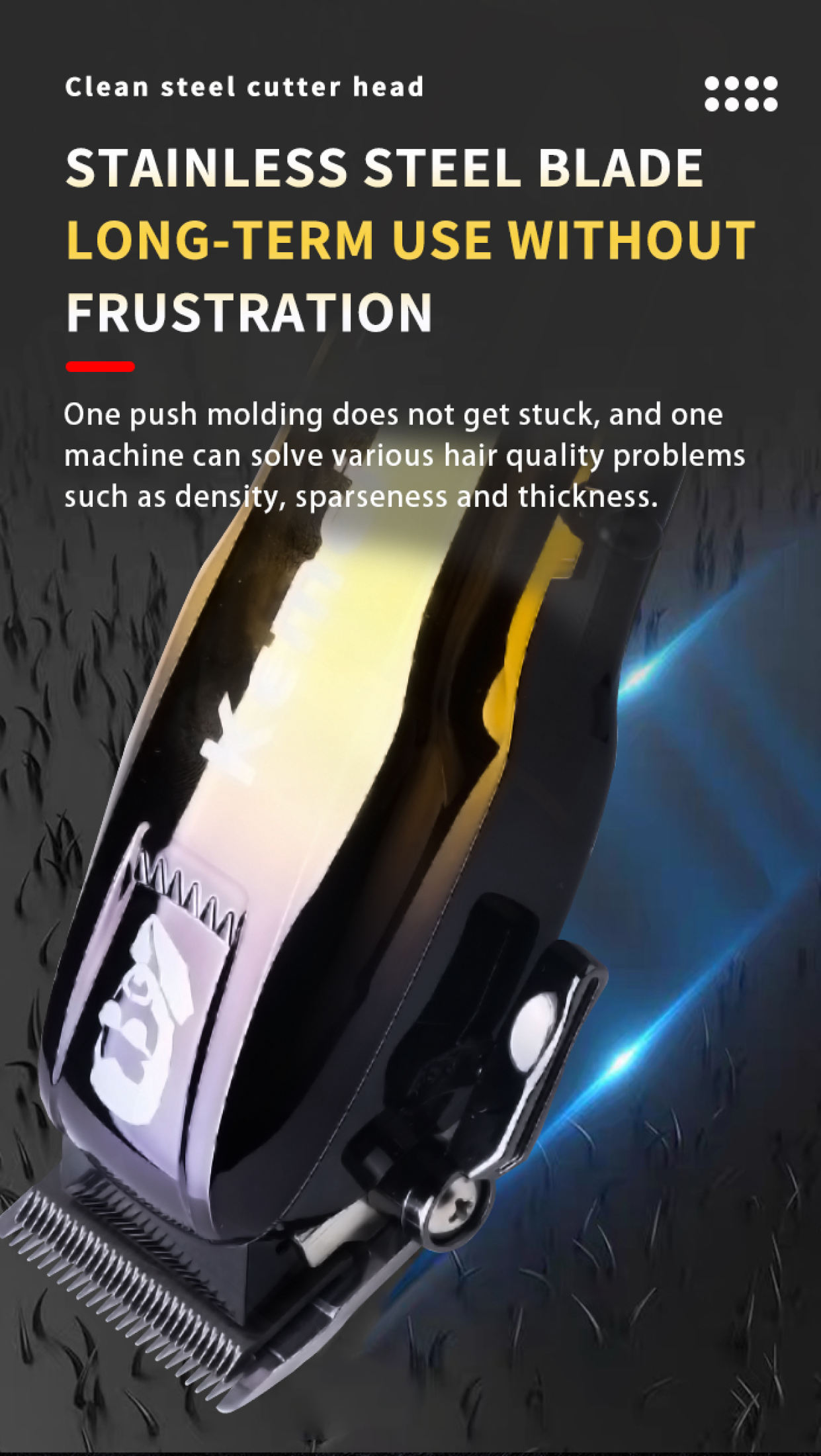 KEMEI Electric Hair Clipper SET USB Rechargeable Professional Barber Razor LCD Display Men's ...