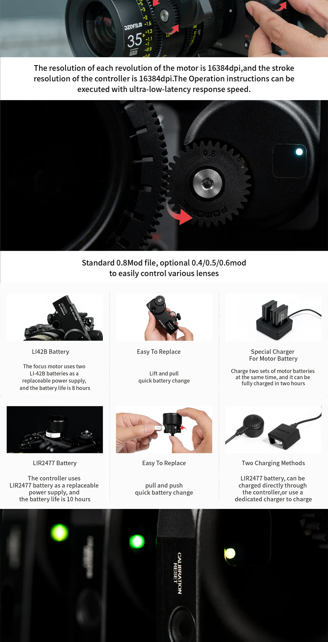 PDMOVIE LIVE AIR 3 Wireless Lens Control System / Wireless Follow Focus ...