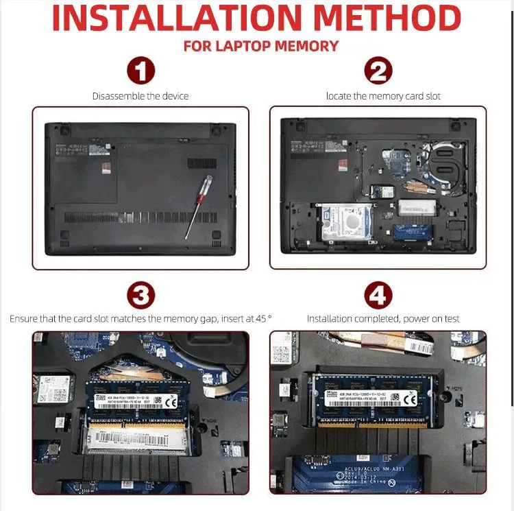 Micron DDR3 Laptop Ram 4GB 8GB DDR3 1066Mhz 1333Mhz 1600Mhz 1866Mhz ...