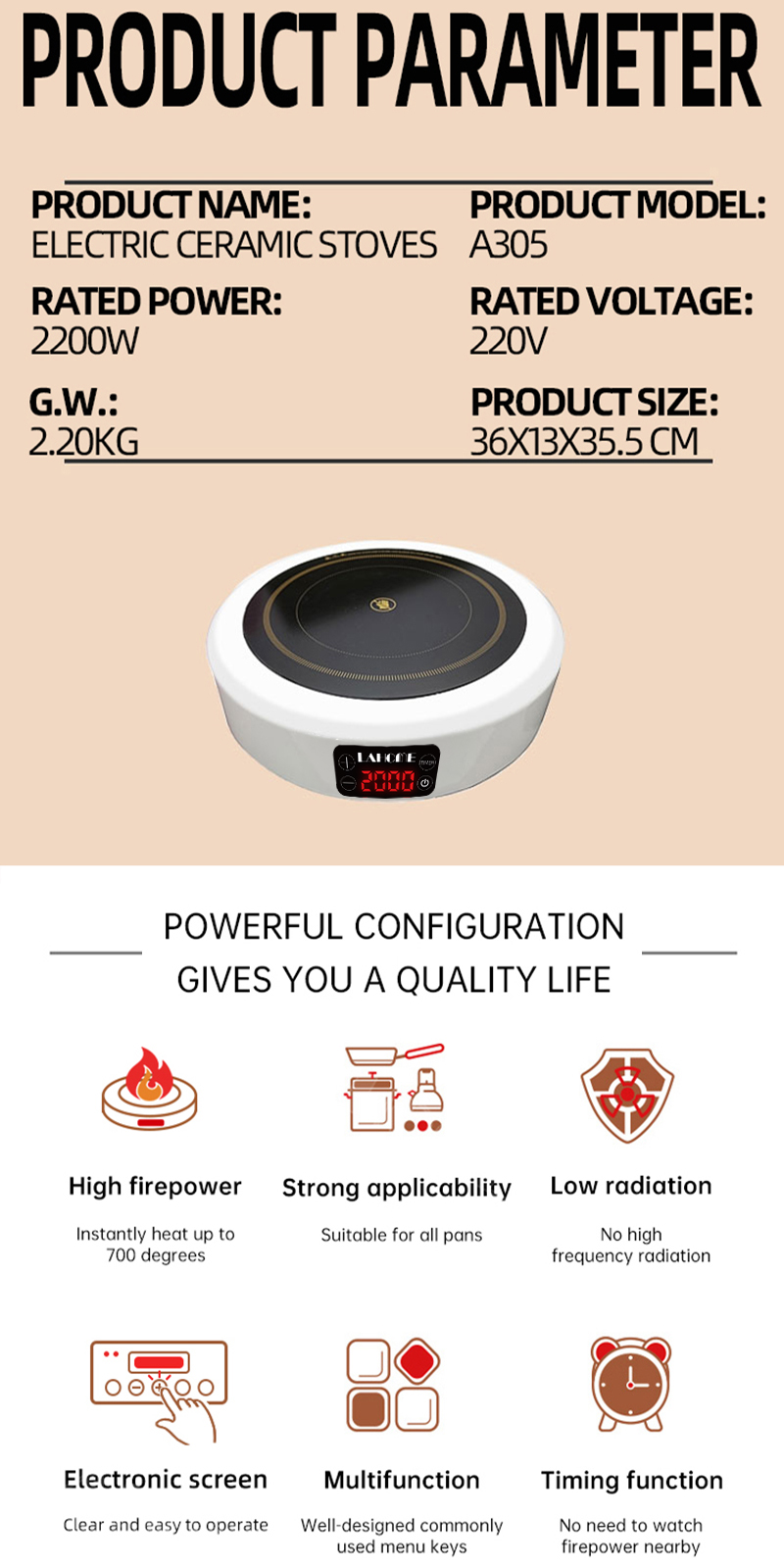 Smart Electric Ceramic Stove Original Burner Infrared On Sale Induction ...