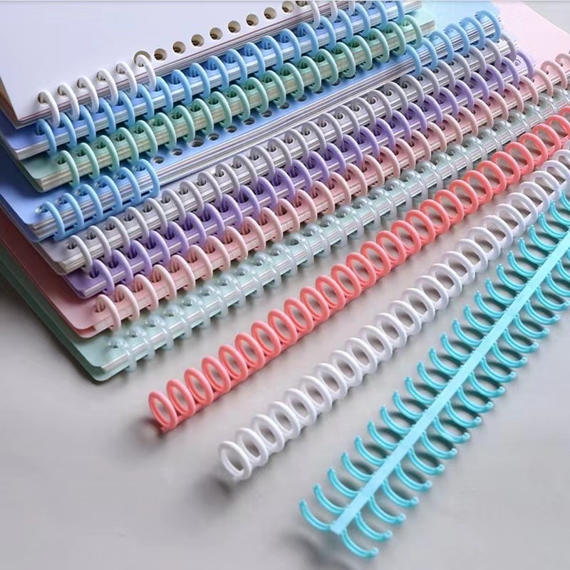 30 Hole DIY Loose-Leaf Plastic Binding Ring Notebook Binding Spiral ...
