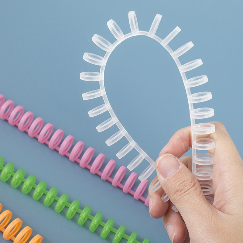 30 Hole DIY Loose-Leaf Plastic Binding Ring Notebook Binding Spiral ...