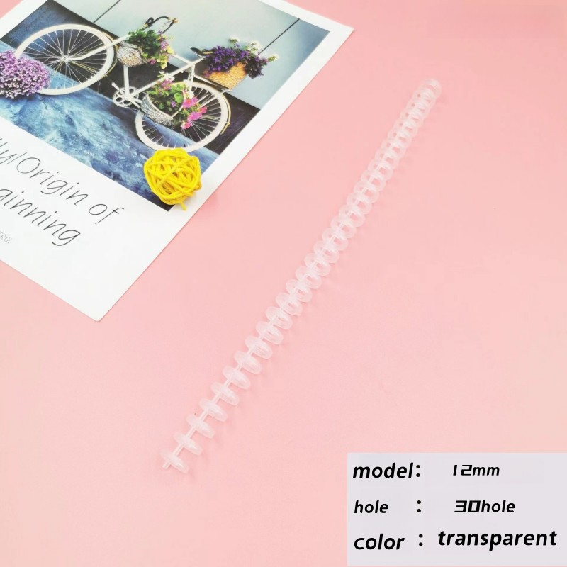 30 Hole DIY Loose-Leaf Plastic Binding Ring Notebook Binding Spiral ...