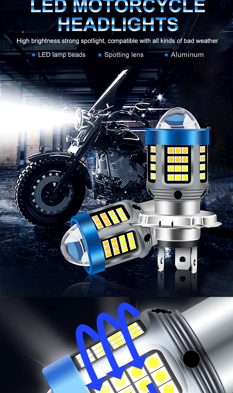 (Local shipping) INSMART 360° LED Light For Motorcycle Mini Driving Light Led Bulb Spot Lights ...