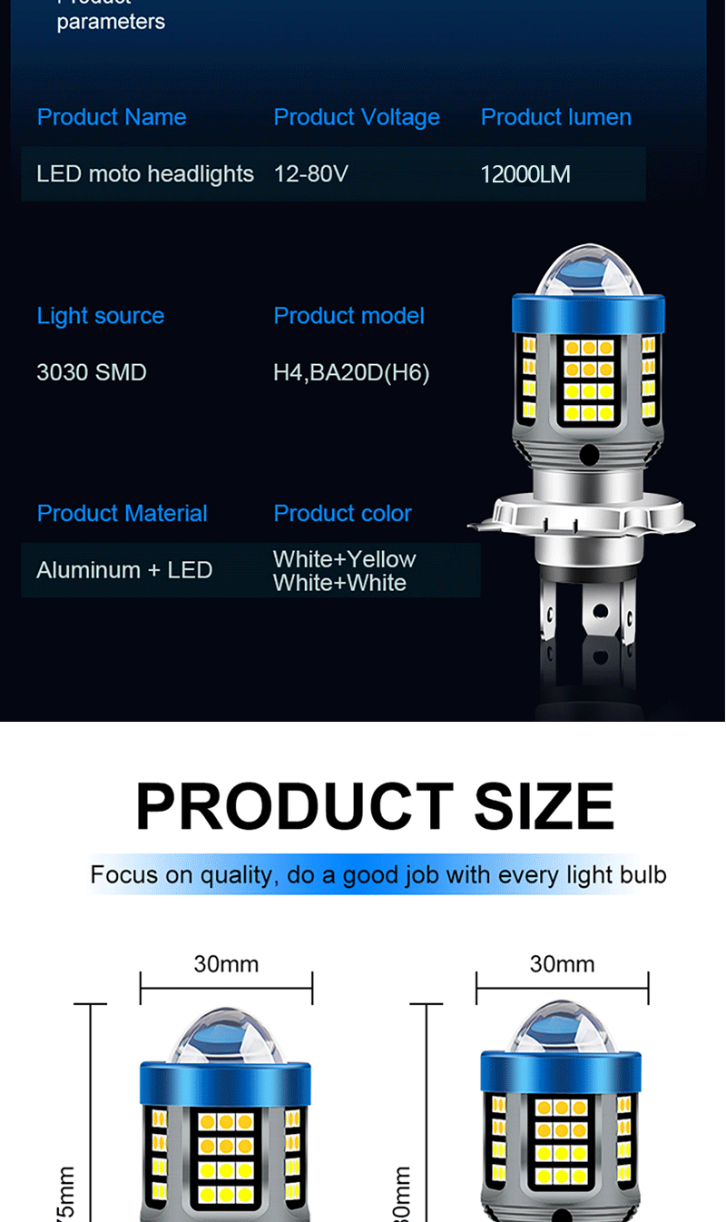 (Local shipping) INSMART 360° LED Light For Motorcycle Mini Driving ...