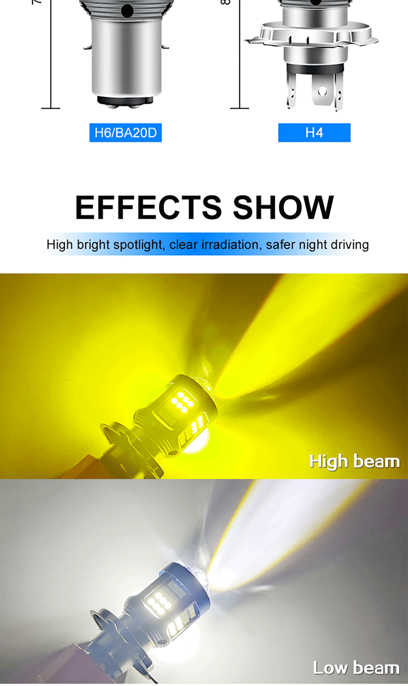 (Local shipping) INSMART 360° LED Light For Motorcycle Mini Driving Light Led Bulb Spot Lights ...