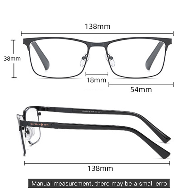 Photochromic Anti Radiation Glasses For Men Women Student Square Metal ...