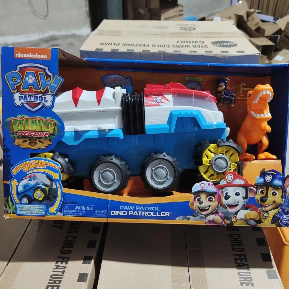 Paw Patrol, Dino Rescue Dino Patroller Motorized Team Vehicle with ...