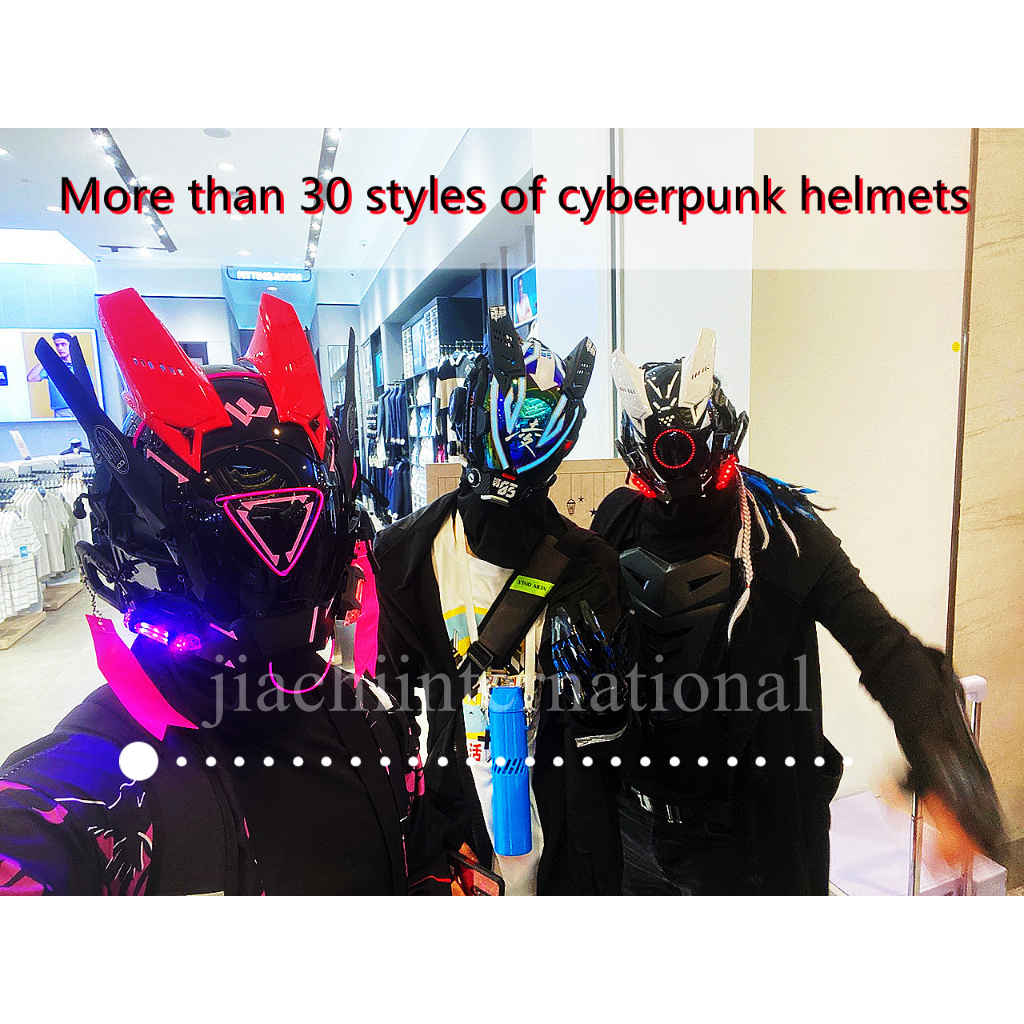 Punk Mask Role-Playing Men Cyberpunk Mask Makeup-Changing Music ...