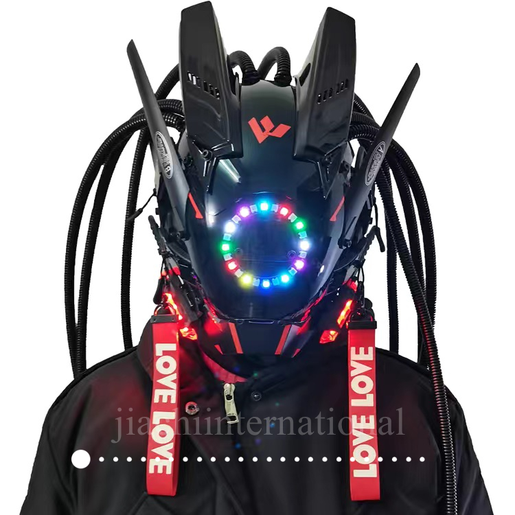 Punk Mask Role-Playing Men Cyberpunk Mask Makeup-Changing Music ...