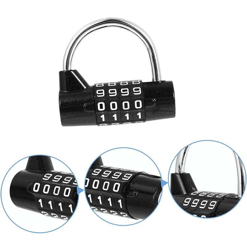 KIPRUN 4 Digit Combination Lock, Heavy Duty Lock, Resettable Digit ...