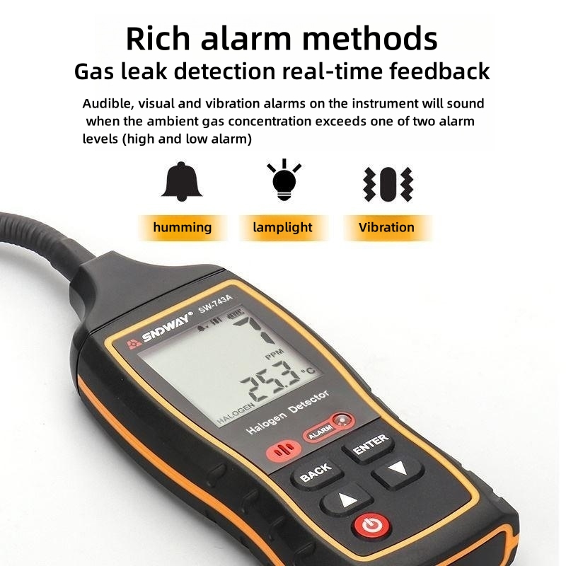 SNDWAY SW 743A 733A 723 Gas Detector Alarm Sensor Carbon Dioxide CO2 ...