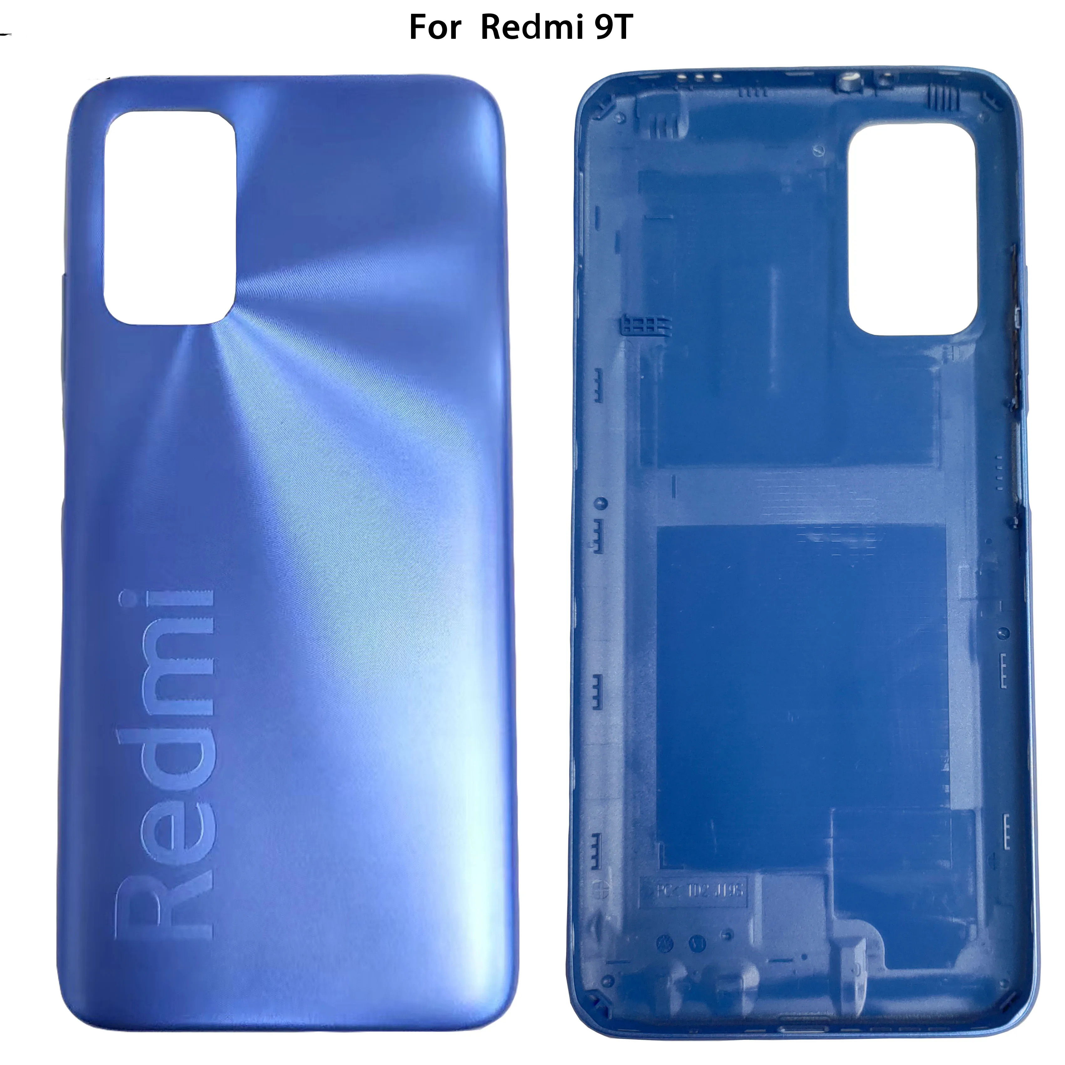 For Xiaomi Redmi 9T Plastic Battery Back Cover Panel Rear Door For ...