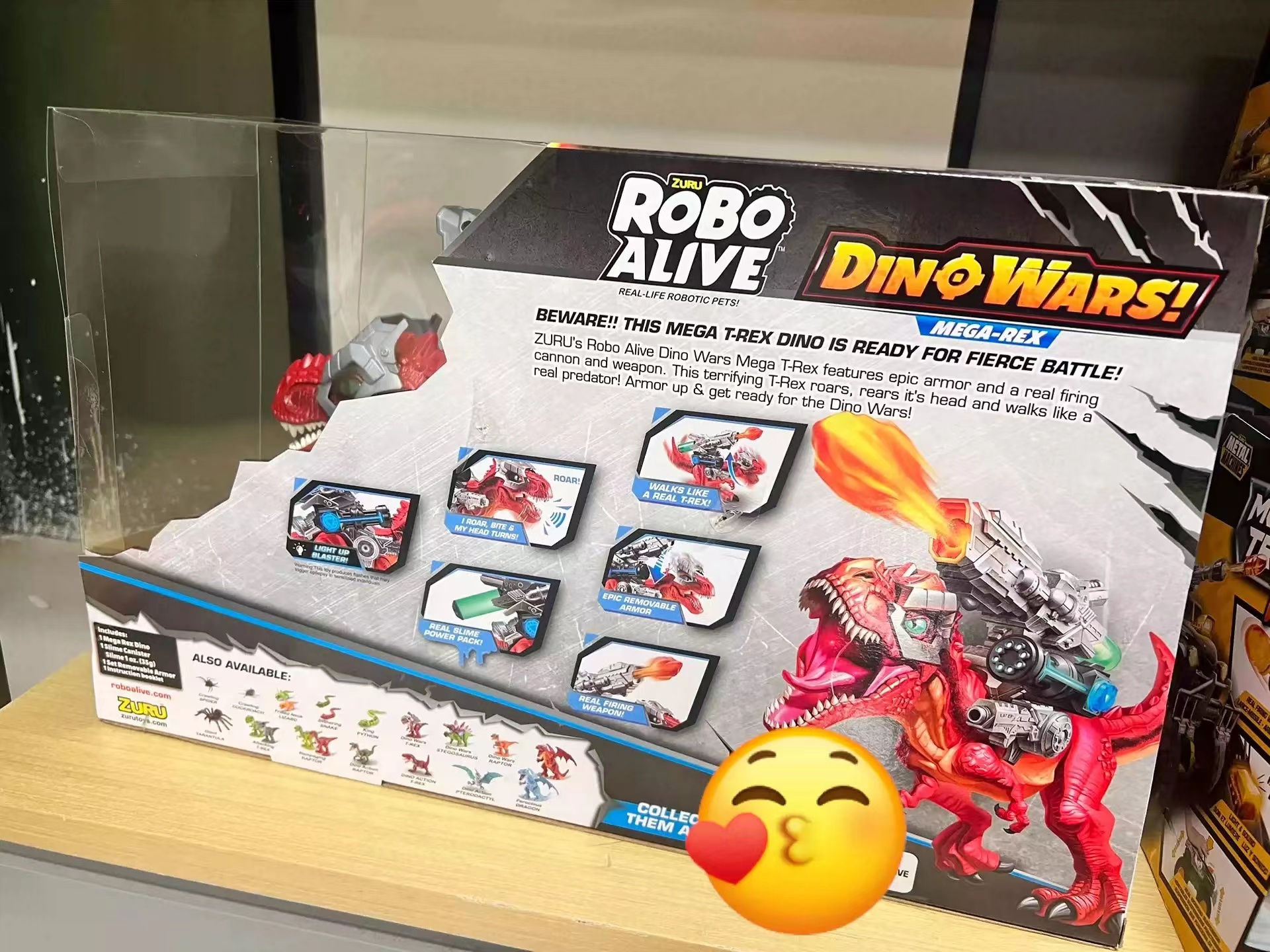 Robo Alive Dino Wars Mega-Rex by ZURU Dinosaur Battle Realistic Walking ...