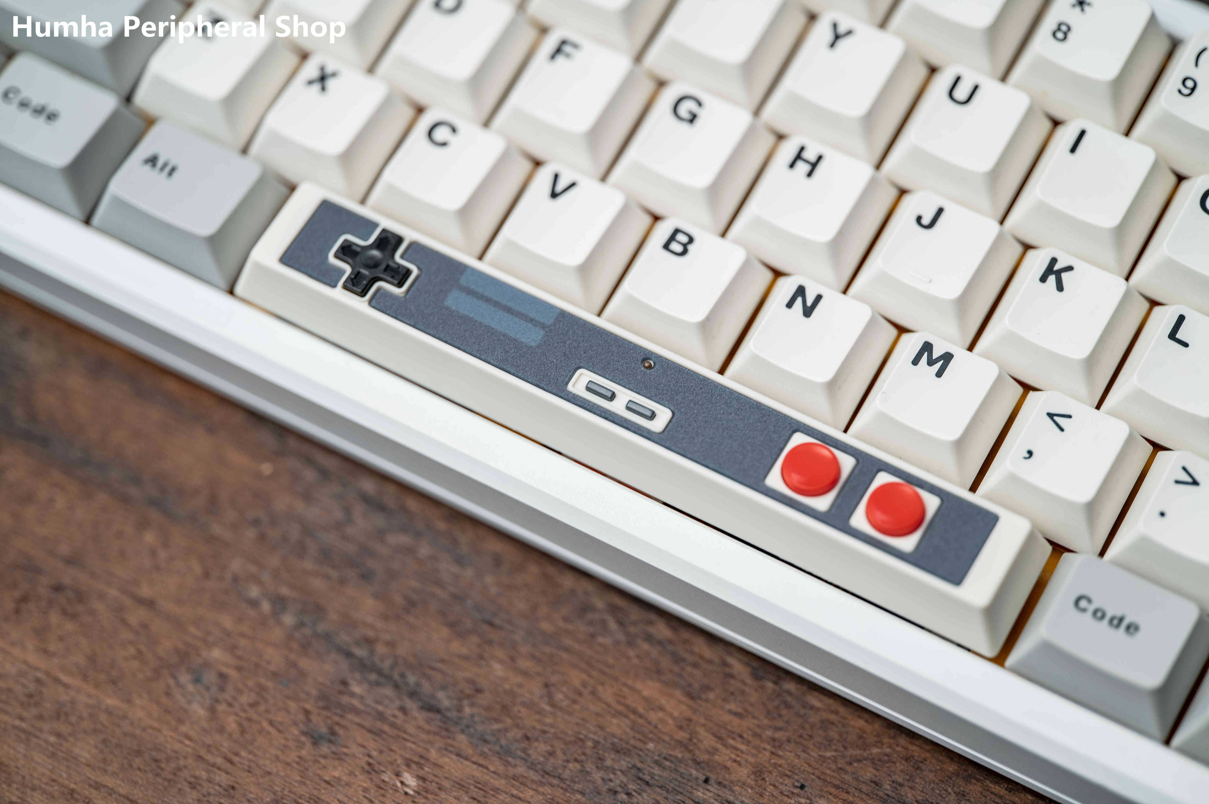 Humha 6.25U spacebar keycap Artisan keycap Red and white spacebar ...