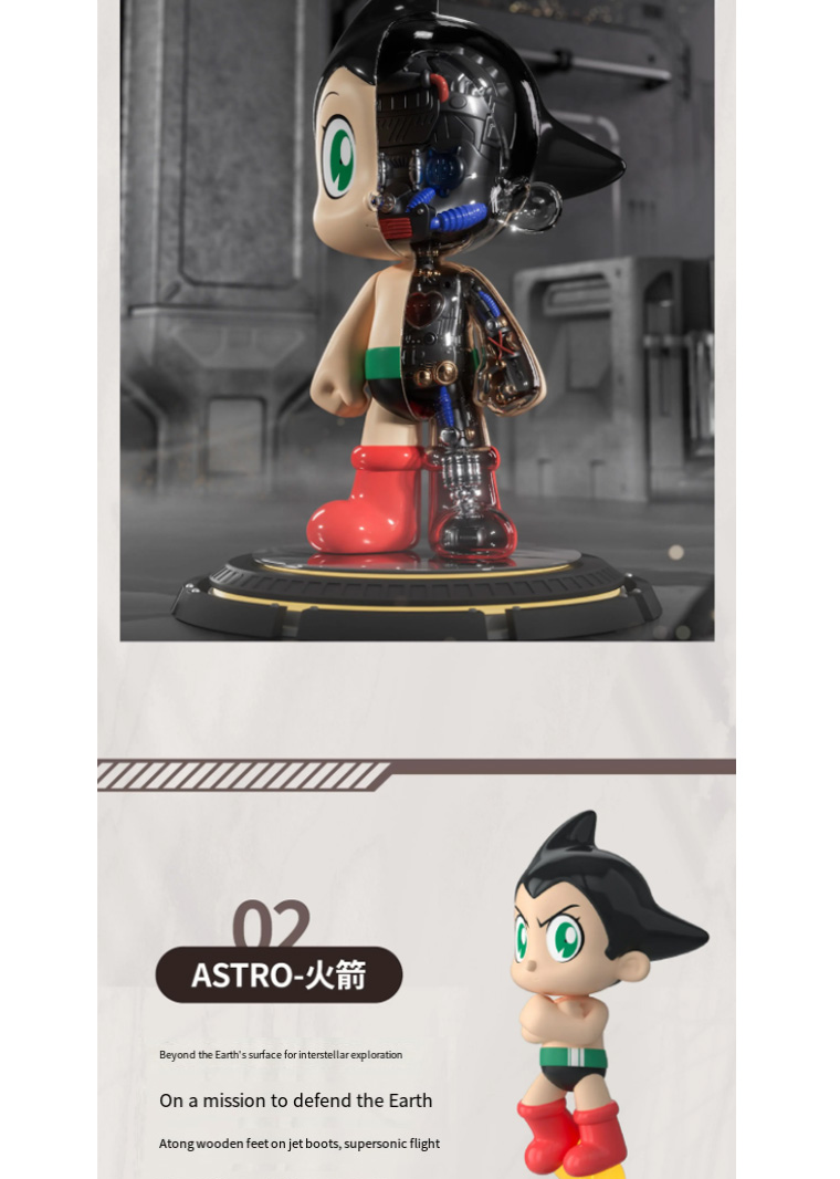 goho ASTRO Iron Arm Astro Boy Earth Little Hero Blind Box Tide Play ...
