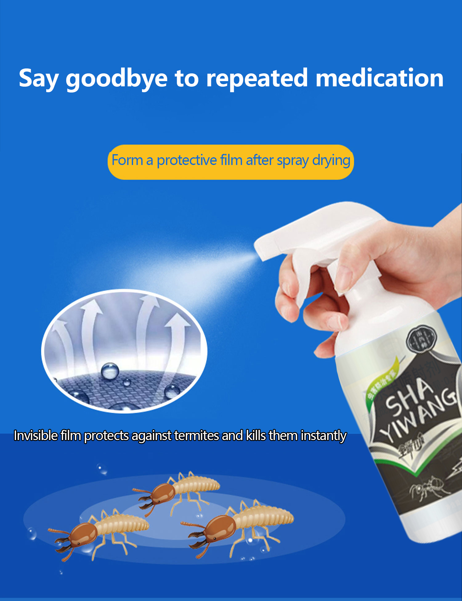 Death on contact DPP Termite spray killing termites Anay termit killer ...