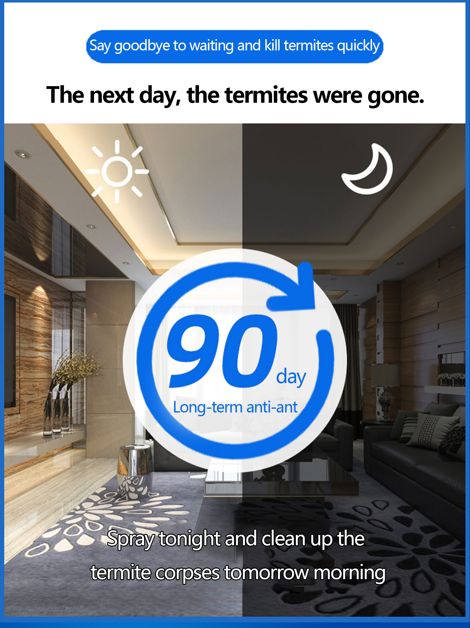 Death on contact DPP Termite spray killing termites Anay termit killer ...